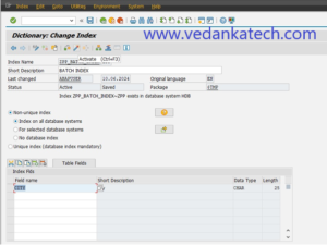 24DDIC1507 - Enhancing Query Performance with Indexes and Steps to create secondary index ...